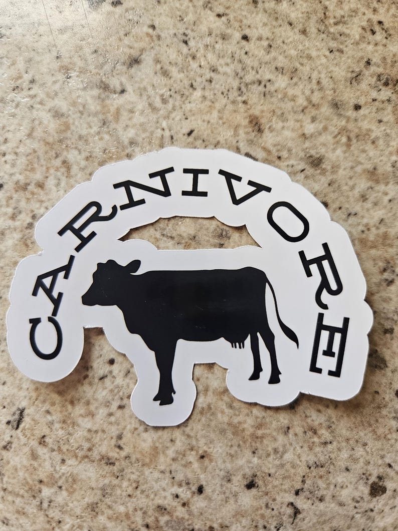 Carnivore Beef Vinyl Sticker - Etsy
