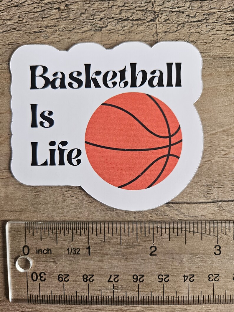 Basketball is Life Vinyl Sticker - Etsy