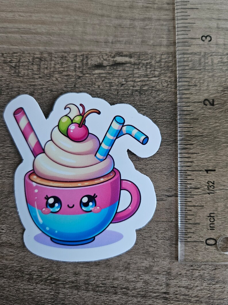 Animated Vinyl Hot Cocoa Sticker - Etsy