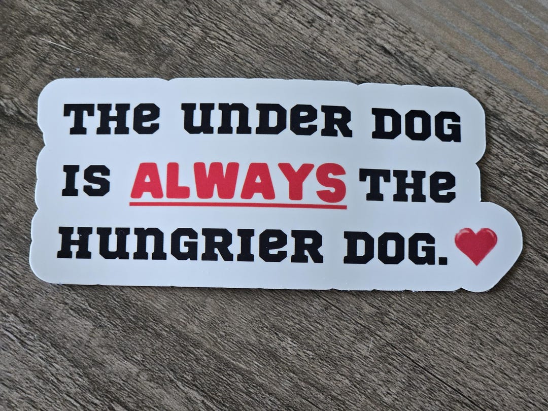 Underdog Vinyl Sticker - Etsy
