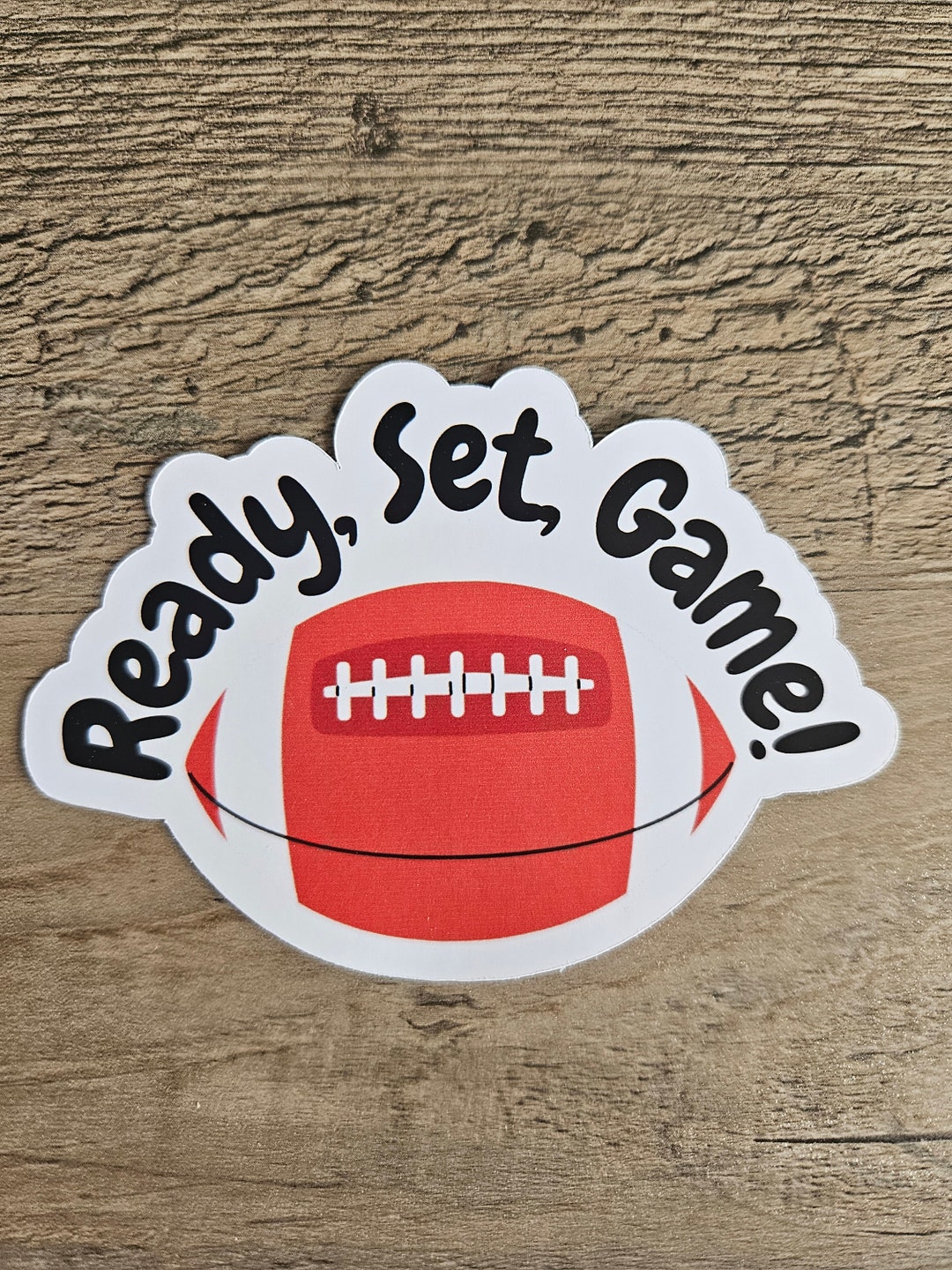 Football Vinyl Sticker - Etsy