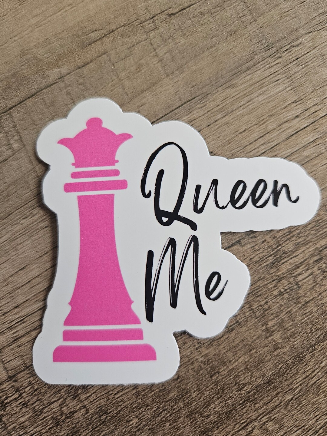 Chess 'queen Me' Vinyl Sticker - Etsy