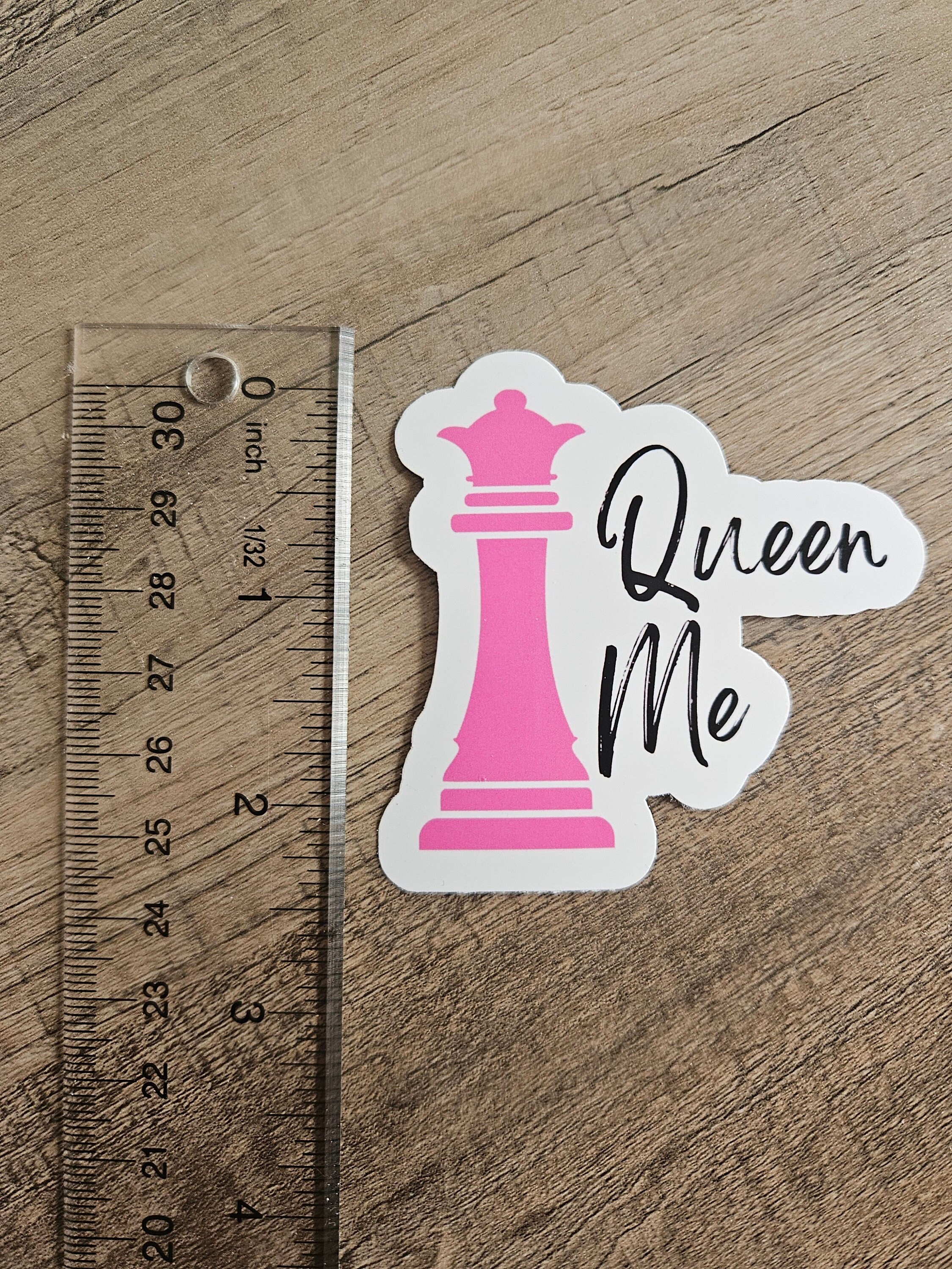 Chess 'queen Me' Vinyl Sticker - Etsy