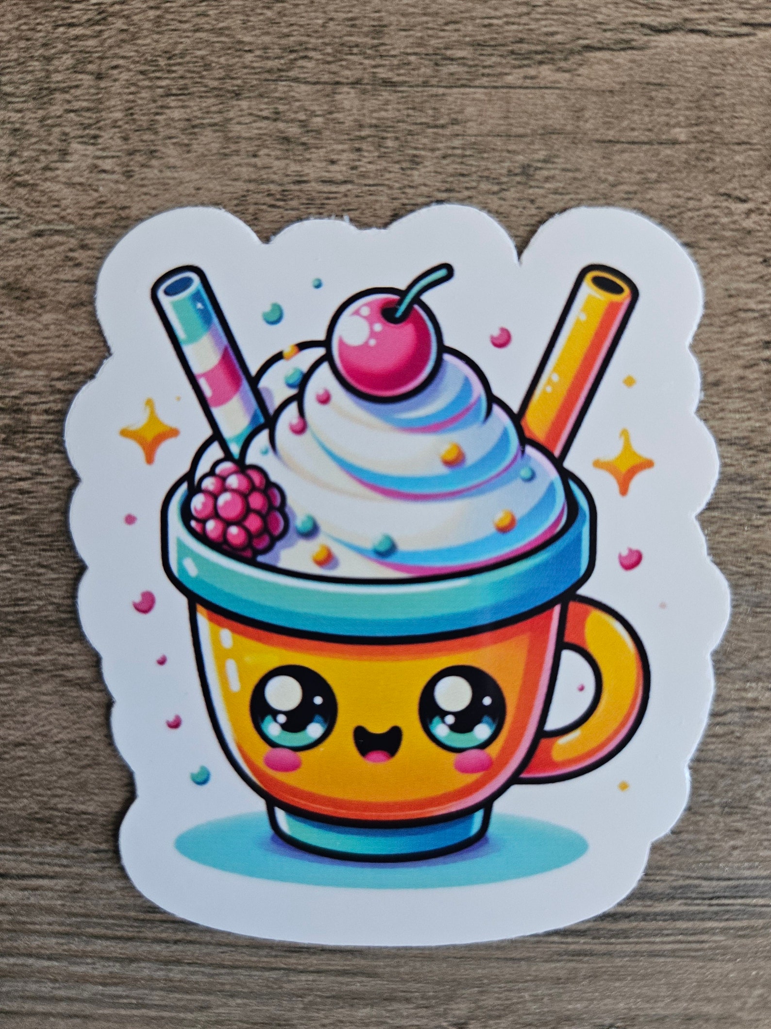 Animated Vinyl Hot Cocoa Sticker - Etsy