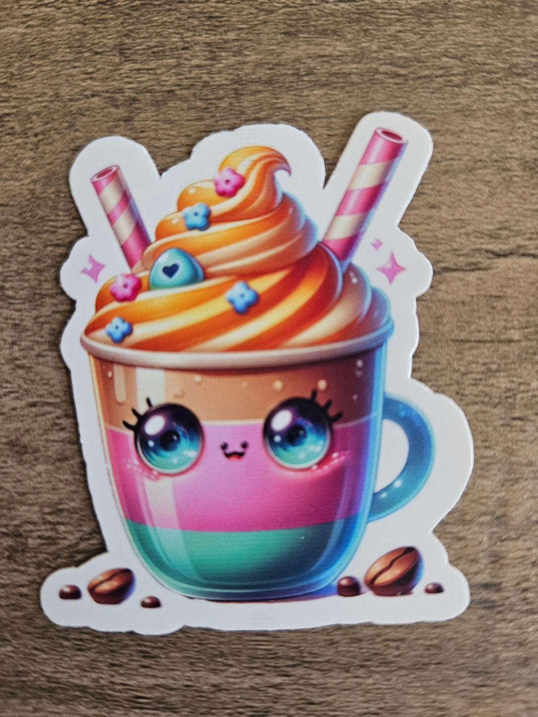 Animated Vinyl Hot Cocoa Sticker - Etsy