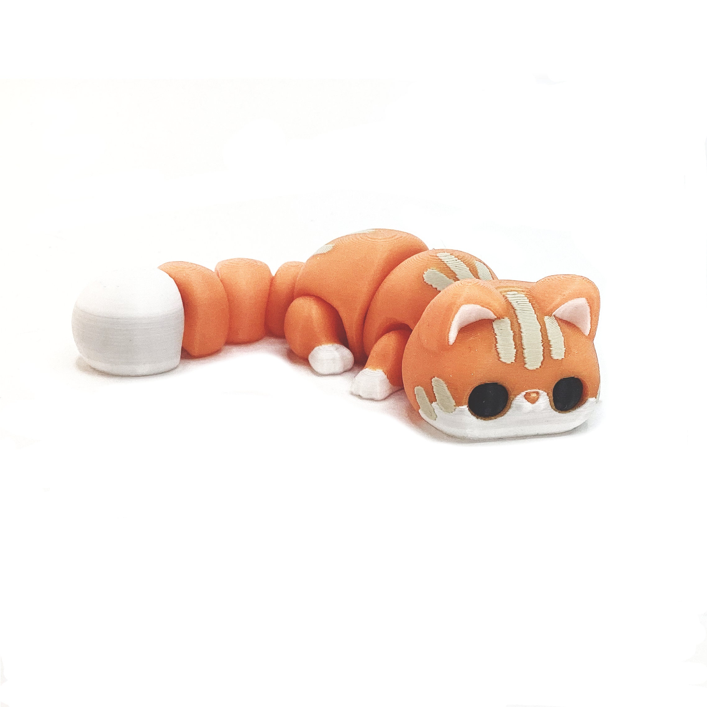 Tabby Cat Flexi Kitty Fidget Toy Articulated Desk Decor, Gift for Kids ...
