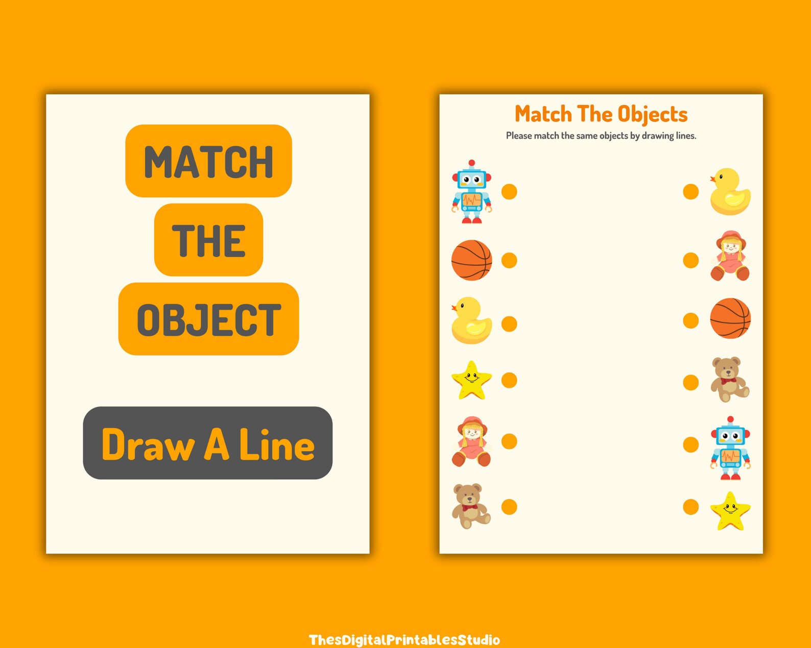Printable Matching Worksheets, Match the Picture, Learn Matching ...