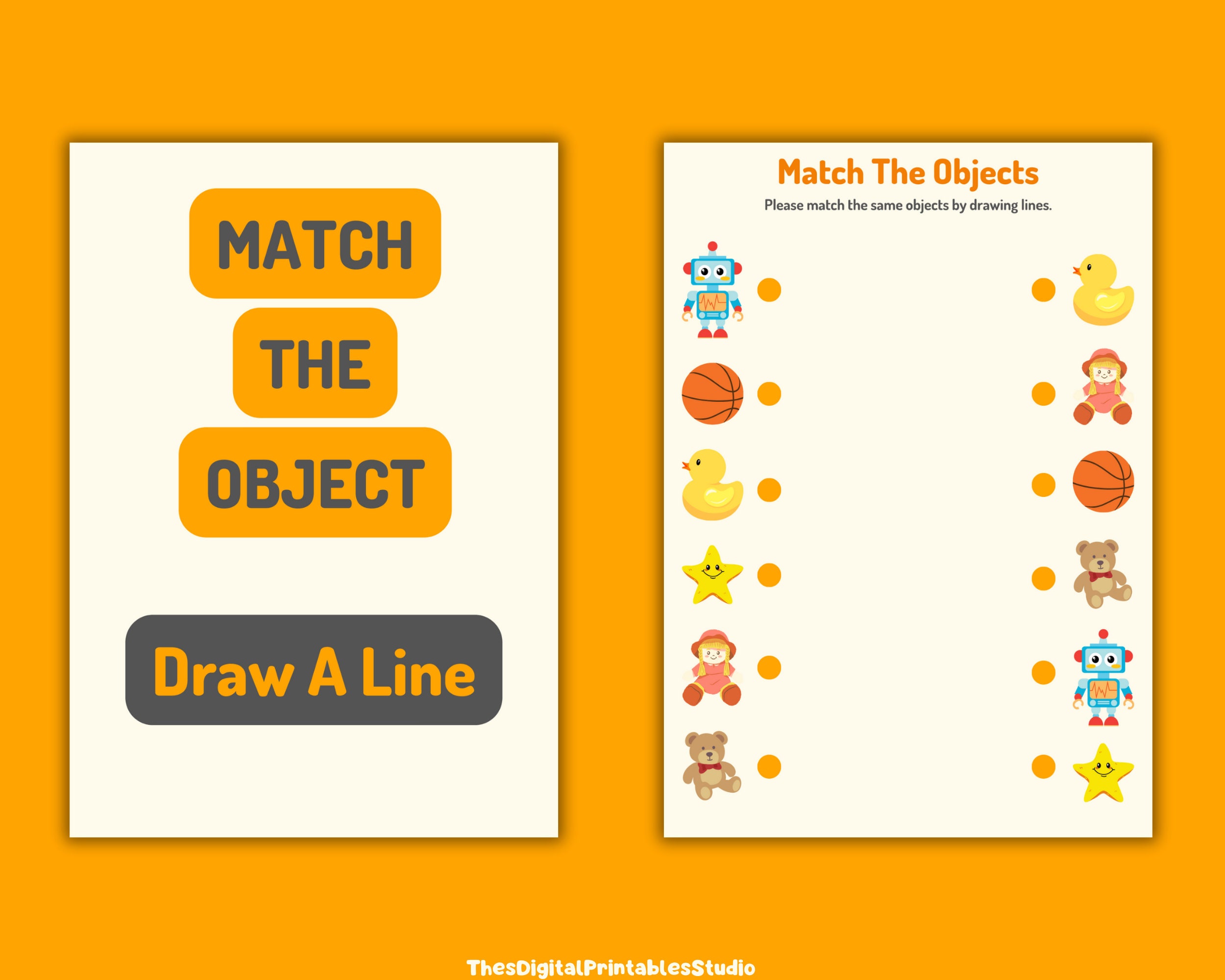 Printable Matching Worksheets, Match the Picture, Learn Matching ...