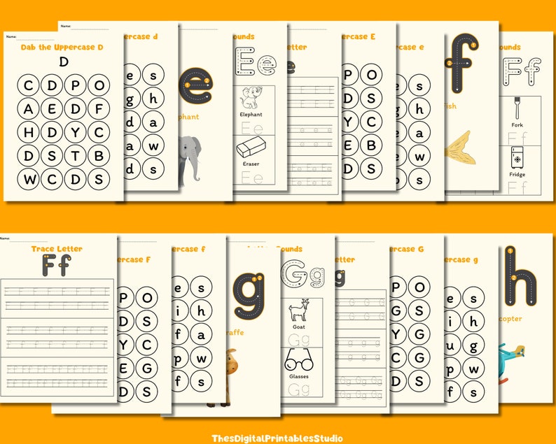 Learn Alphabet Activities Letter Alphabet A-Z, A-z Worksheets Alphabet ...