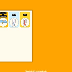 Weather Cards, Montessori Flashcards, Preschool Learning Materials ...