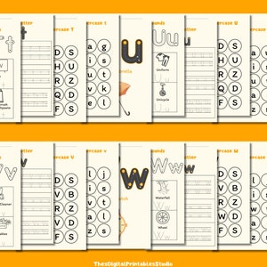 Learn Alphabet Activities Letter Alphabet A-Z, A-z Worksheets Alphabet ...