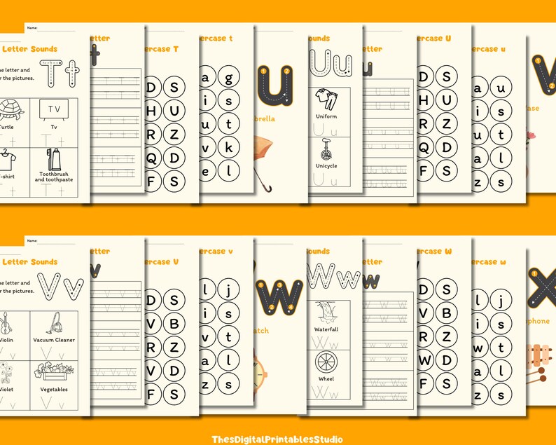 Learn Alphabet Activities Letter Alphabet A-Z, A-z Worksheets Alphabet ...