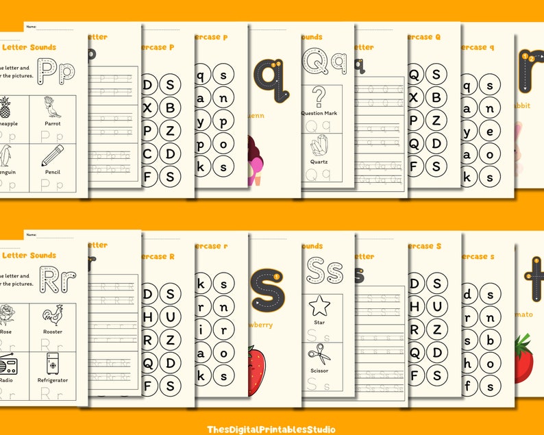 Learn Alphabet Activities Letter Alphabet A-Z, A-z Worksheets Alphabet ...
