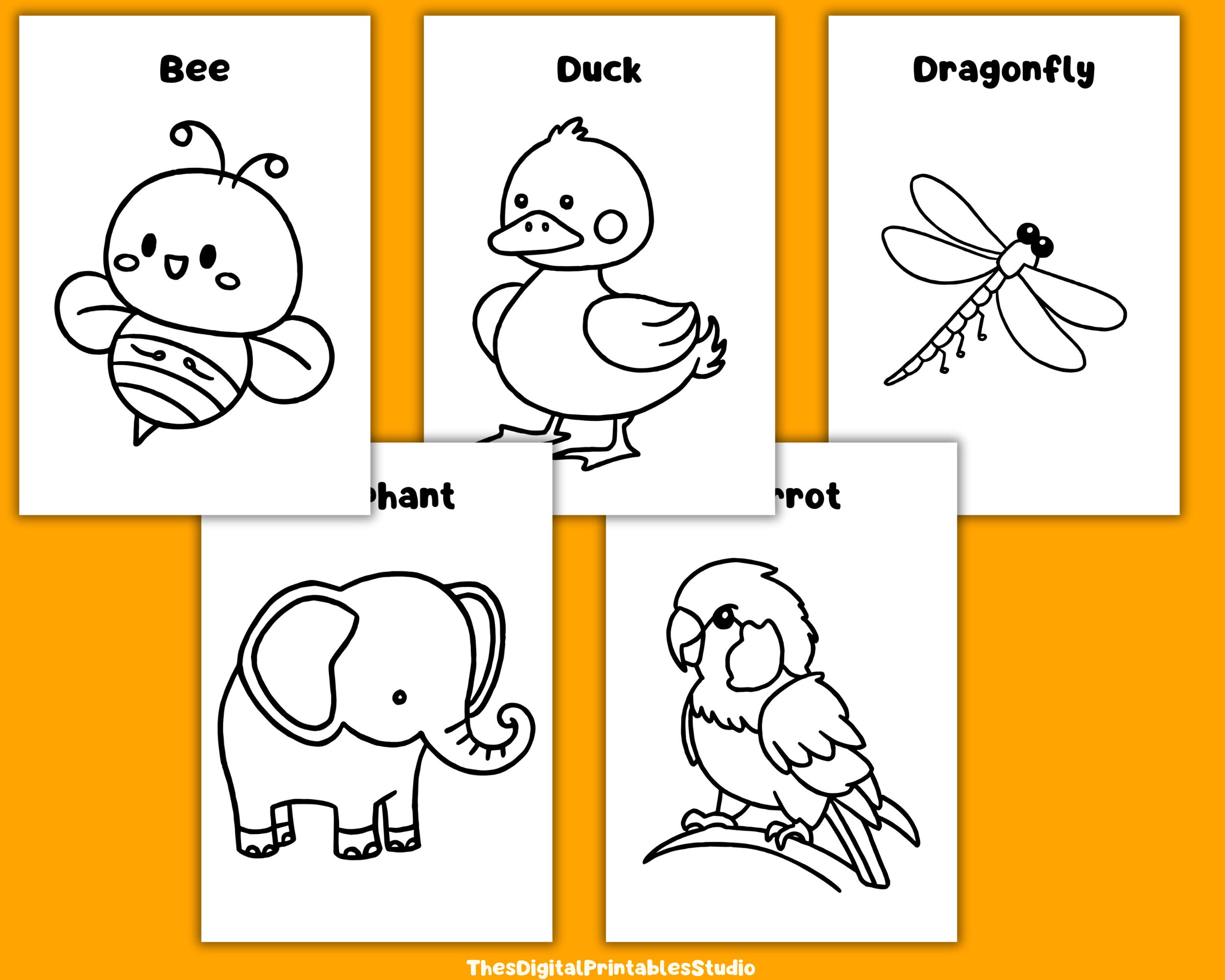 Printable Coloring Pages Kids Toddlers Preschoolers Kindergarten ...