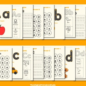 Learn Alphabet Activities Letter Alphabet A-Z, A-z Worksheets Alphabet ...