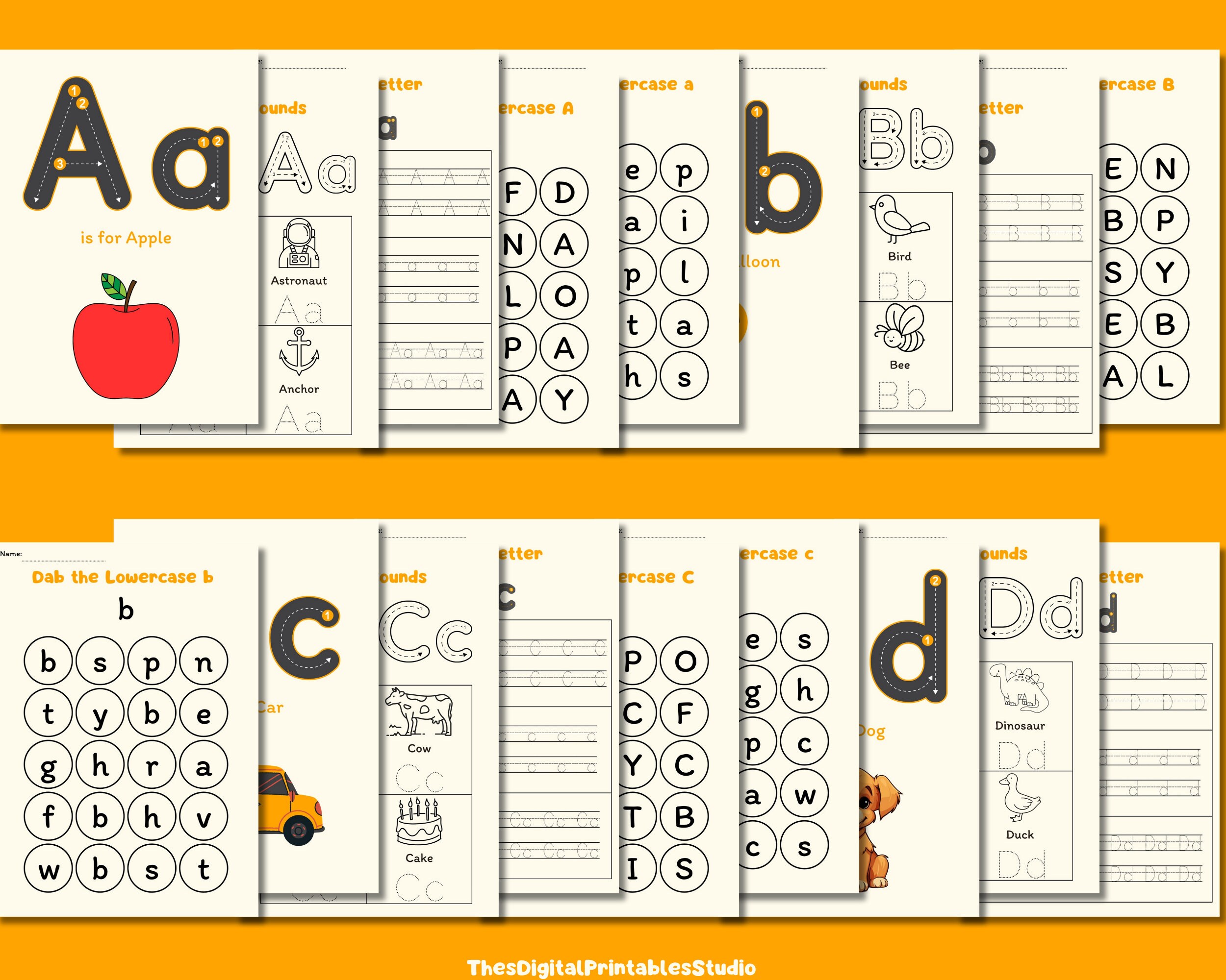 Learn Alphabet Activities Letter Alphabet A-Z, A-z Worksheets Alphabet ...