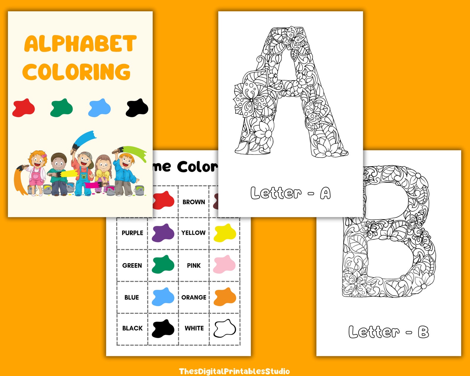 Alphabet Coloring Pages Coloring Letter Sheets Coloring Book Alphabet ...