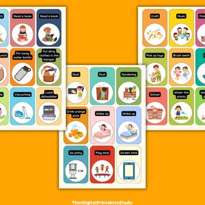Daily Routine Cards Kindergarten Preschool Routine Chart Daily Rhythm ...