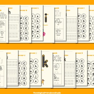 Learn Alphabet Activities Letter Alphabet A-Z, A-z Worksheets Alphabet ...