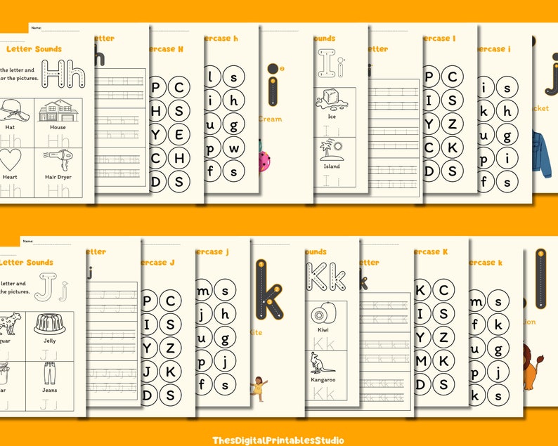 Learn Alphabet Activities Letter Alphabet A-Z, A-z Worksheets Alphabet ...