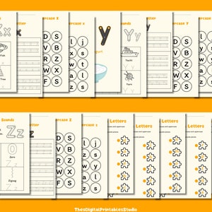 Learn Alphabet Activities Letter Alphabet A-Z, A-z Worksheets Alphabet ...