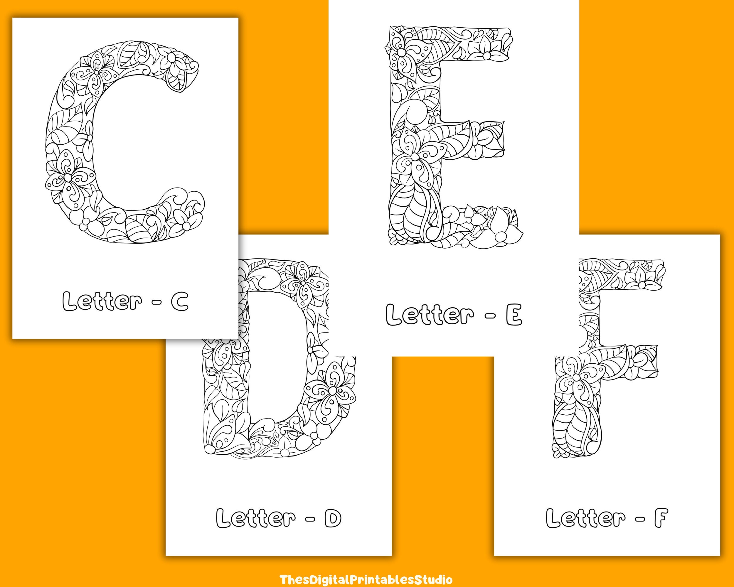 Alphabet Coloring Pages Coloring Letter Sheets Coloring Book Alphabet ...