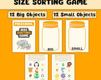 Printable Size Sort Activity Toddlers and Preschoolers | Sort Big ...