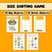 Printable Size Sort Activity Toddlers and Preschoolers | Sort Big ...