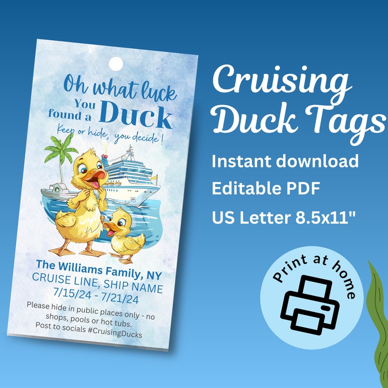 Cruising Duck Labels - Etsy