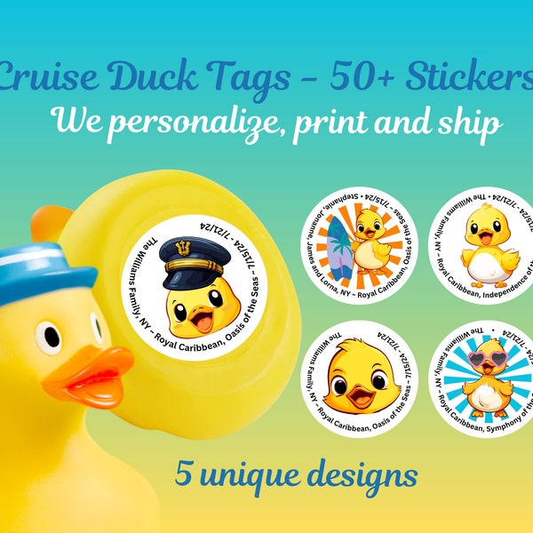 Rubber Ducky Cruise Tag - Etsy