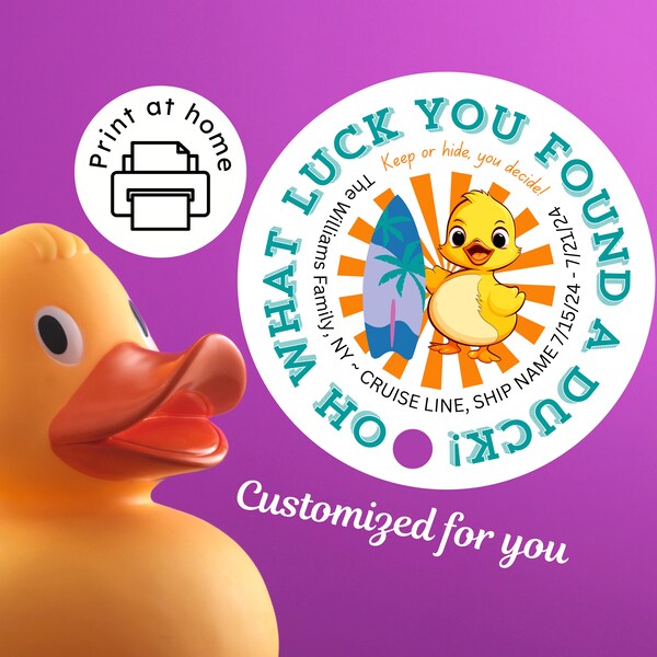 Cruising Duck Labels - Etsy