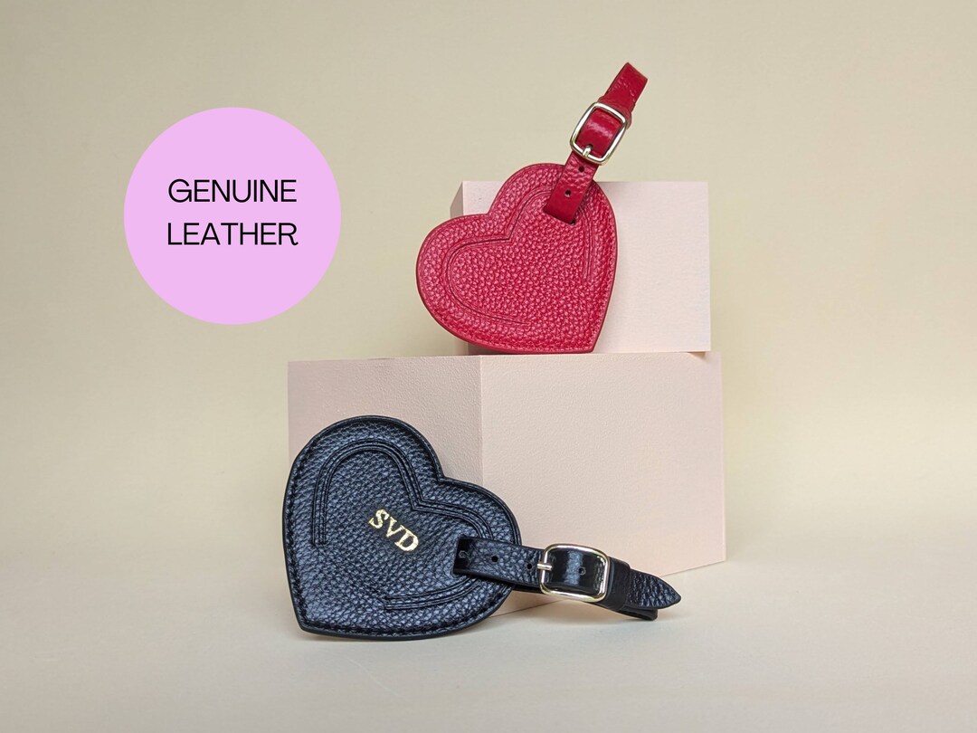 Personalized Leather Luggage Tags, Custom Monogrammed Travel ...