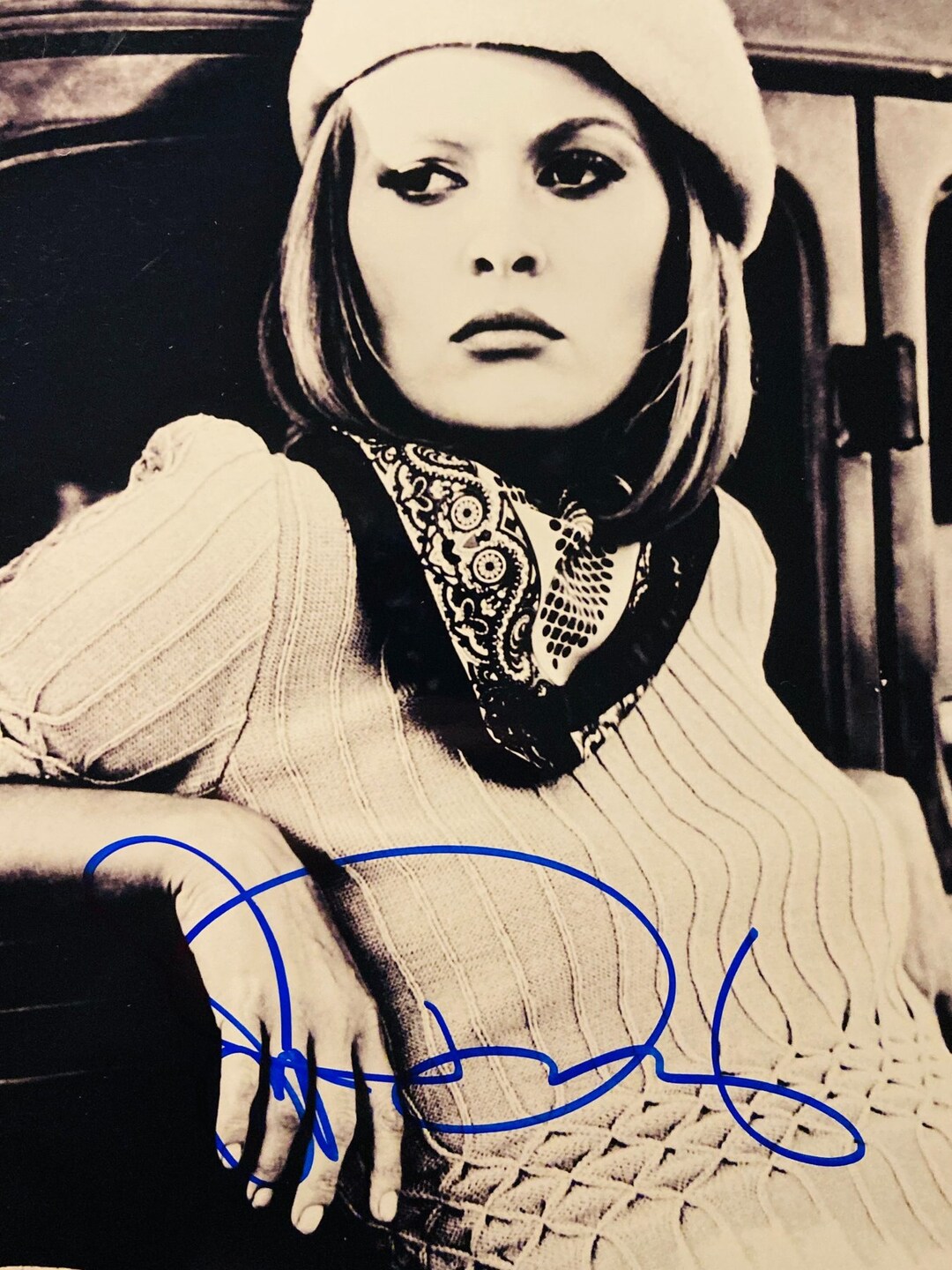 Bonnie & Clyde Faye Dunaway Autograph, Photography Signed With COA - Etsy