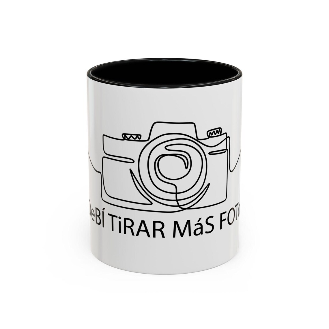 Line Art Camera "debí Tirar Más Fotos" Mug | Accent Coffee Mug - Etsy