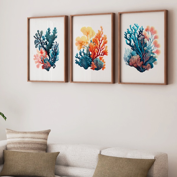 Coral Wall Art - Etsy