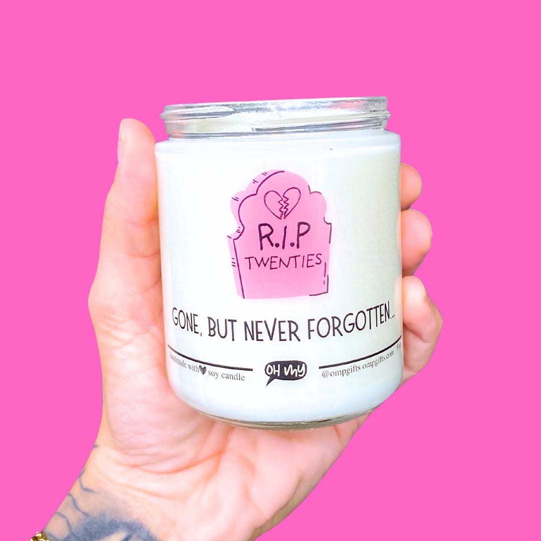 RIP 20's Birthday Candle , Funny Candle for 30th Birthday , Funny ...