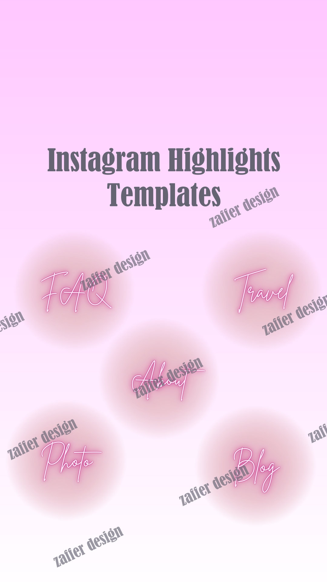 Digital Backgrounds for Instagram Highlights. Instagram Story Covers - Etsy