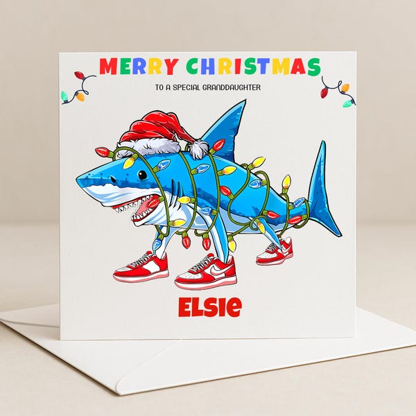 Grandson Shark Card - Etsy UK
