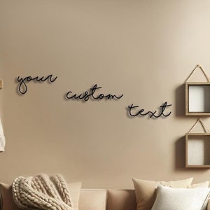 Any Metal Words for Wall, Custom Metal Text, Personalized Metal Sign ...