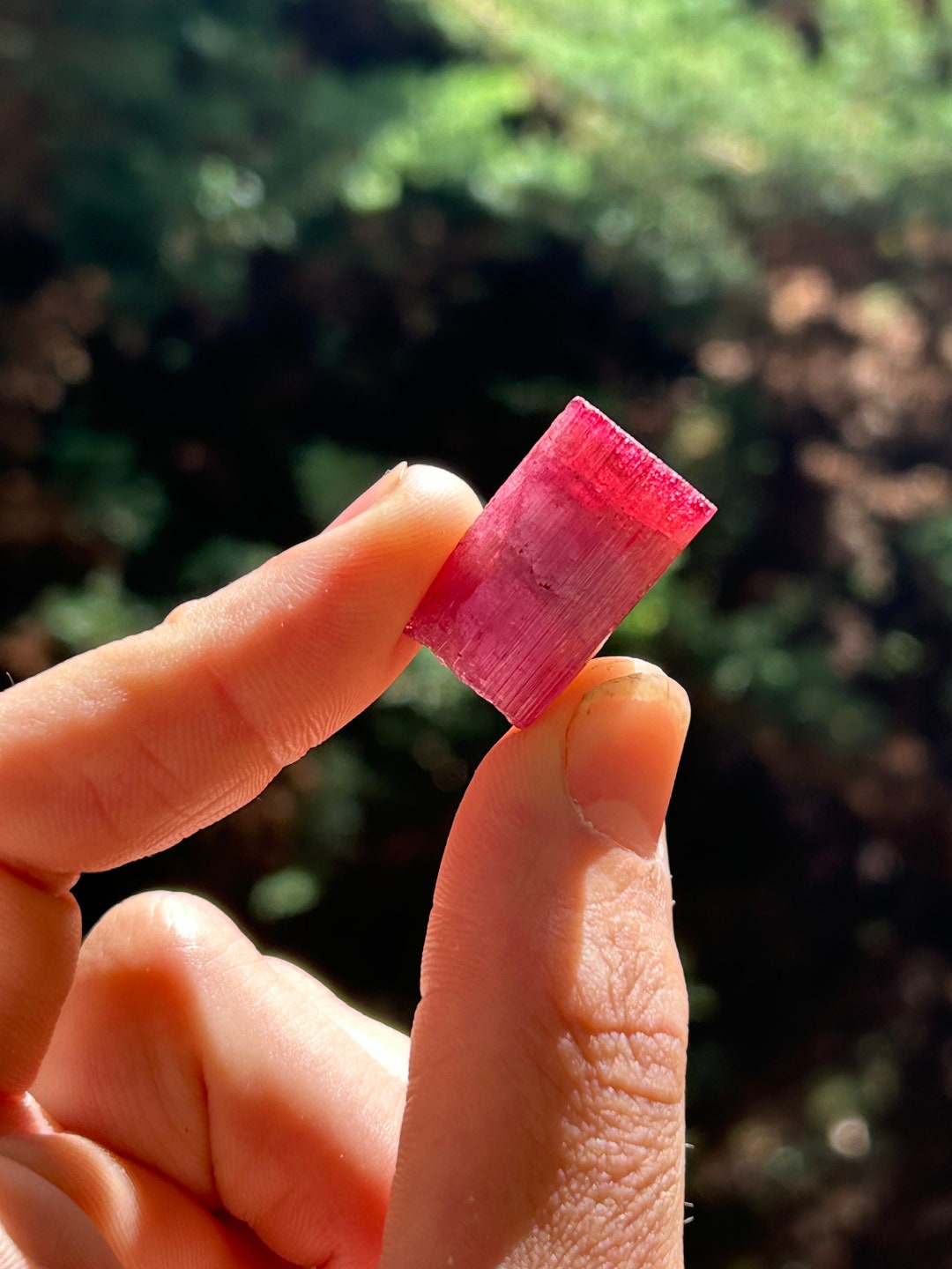 13.7g Cherry Red Hot Pink Rubellite Tourmaline / Cruziero Tourmaline ...