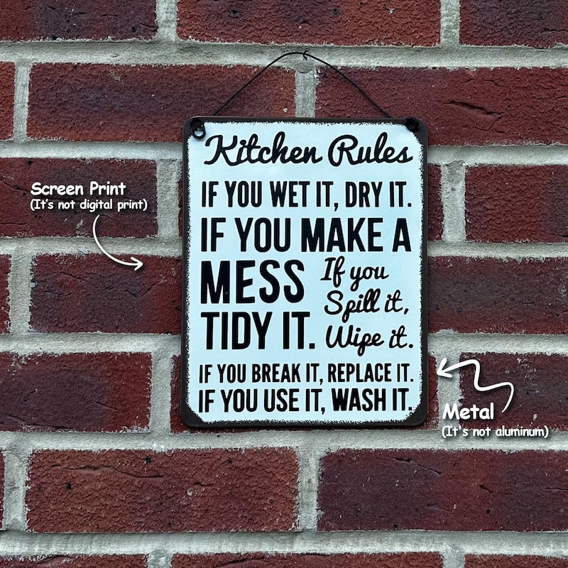 Kitchen Rules - Etsy