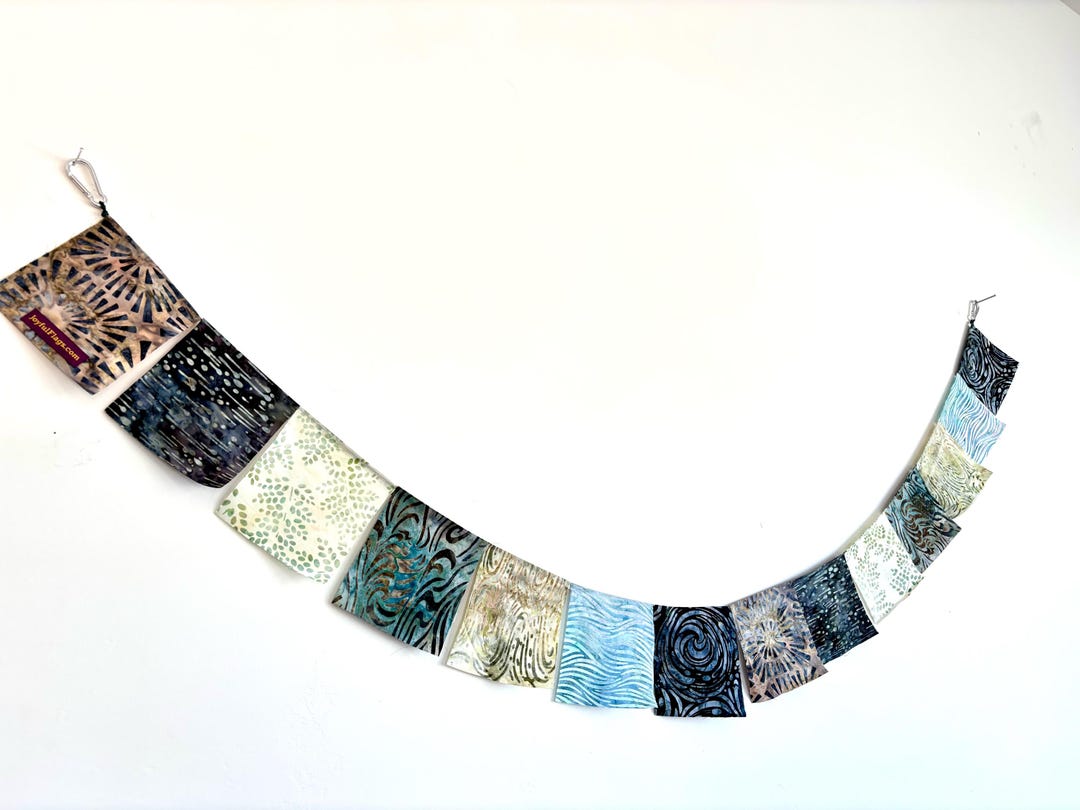 Gray Batik Prayer Flags: Hippie Style Decor, Indoor Outdoor Peace Flags ...