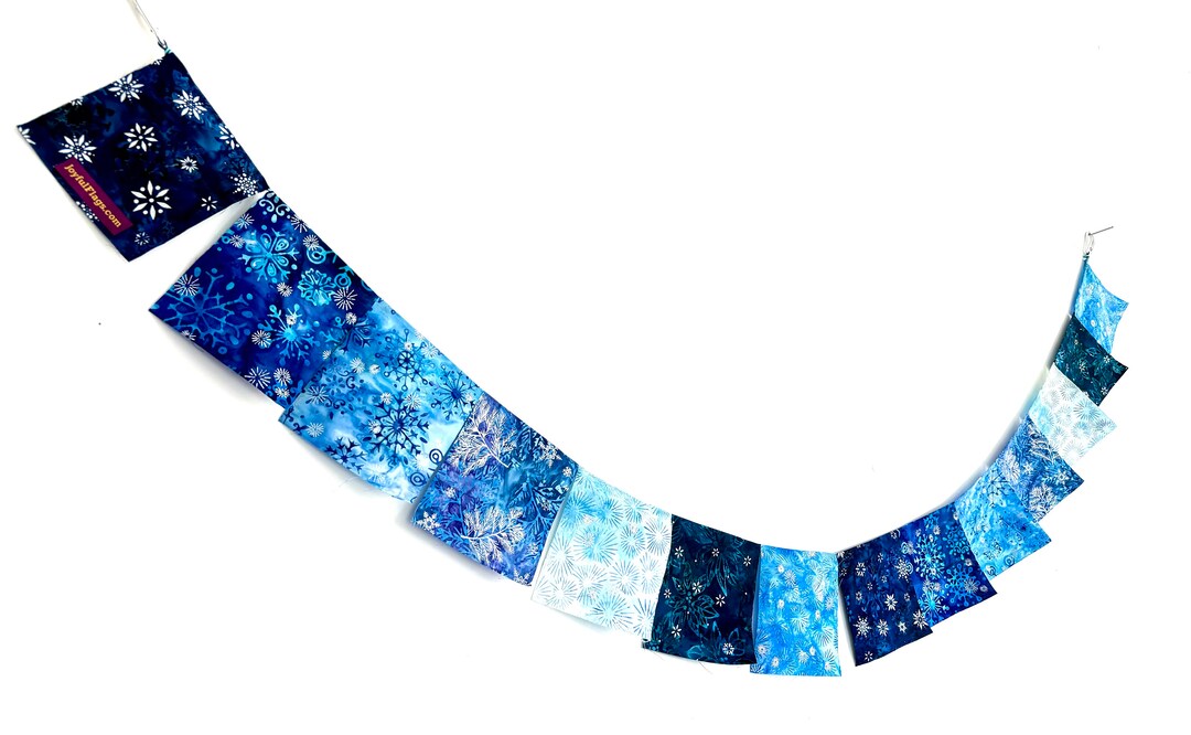 Snowflake Dream Flags 6ft Long 4x5 Fabric,winter Garland, Snowflake ...