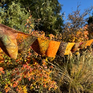 Autumn Tie Dye Flags 6ft Long 4x5 Fabric, Boho Flags, Hippie Flags ...