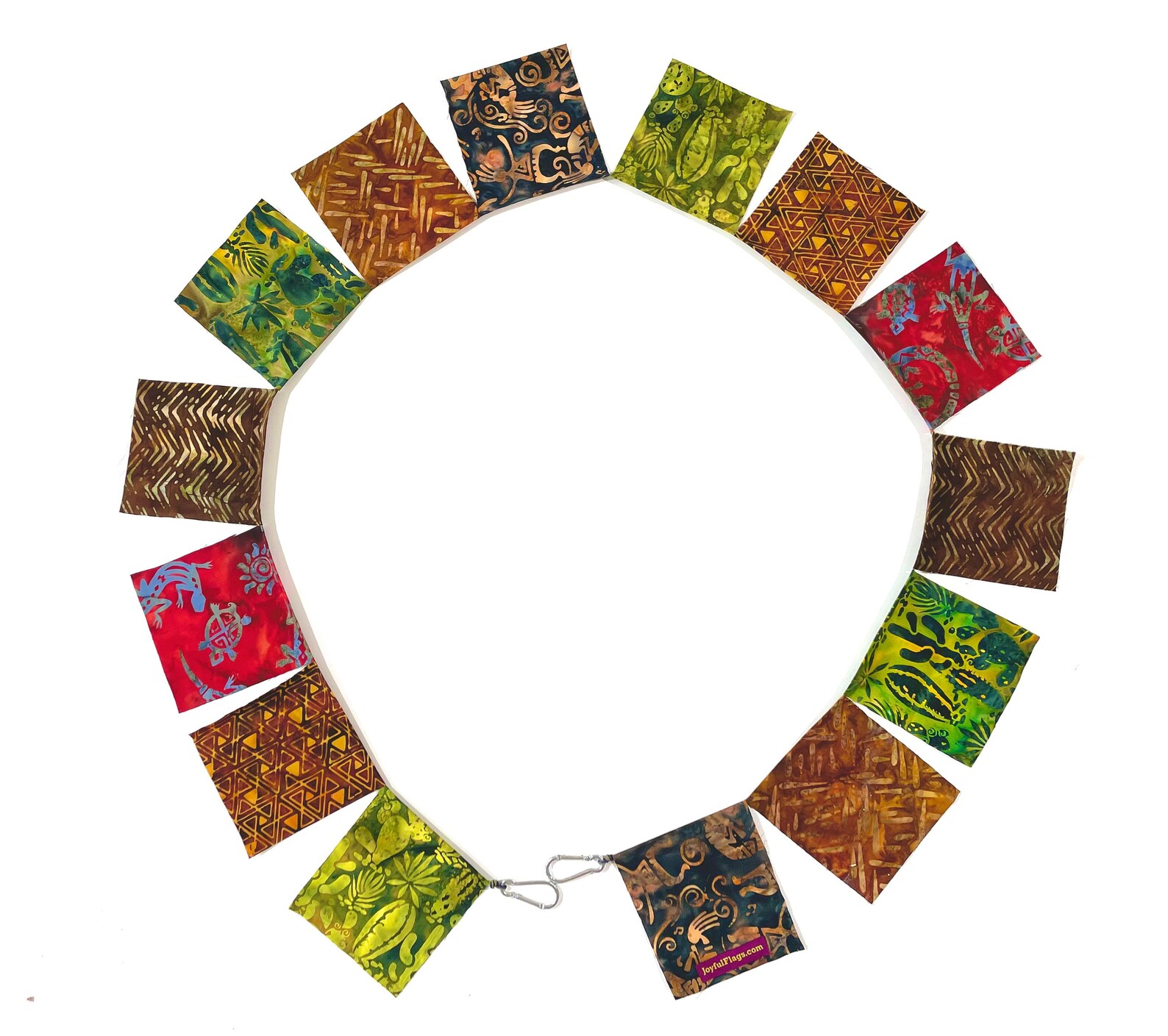 Southwestern Cactus Prayer Flags: Boho Patio Decor (6ft), Lizard and ...