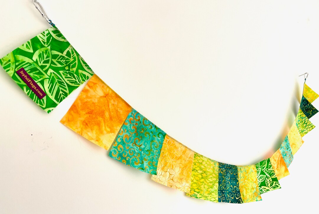Tropical Sun Flags 6ft Long 4x5 Fabric, Boho Prayer Flags,prayer Flags ...