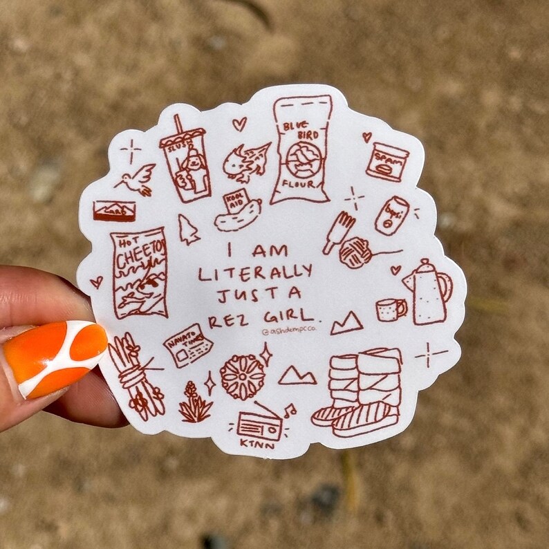 Literally Just a Rez Girl Sticker - Etsy