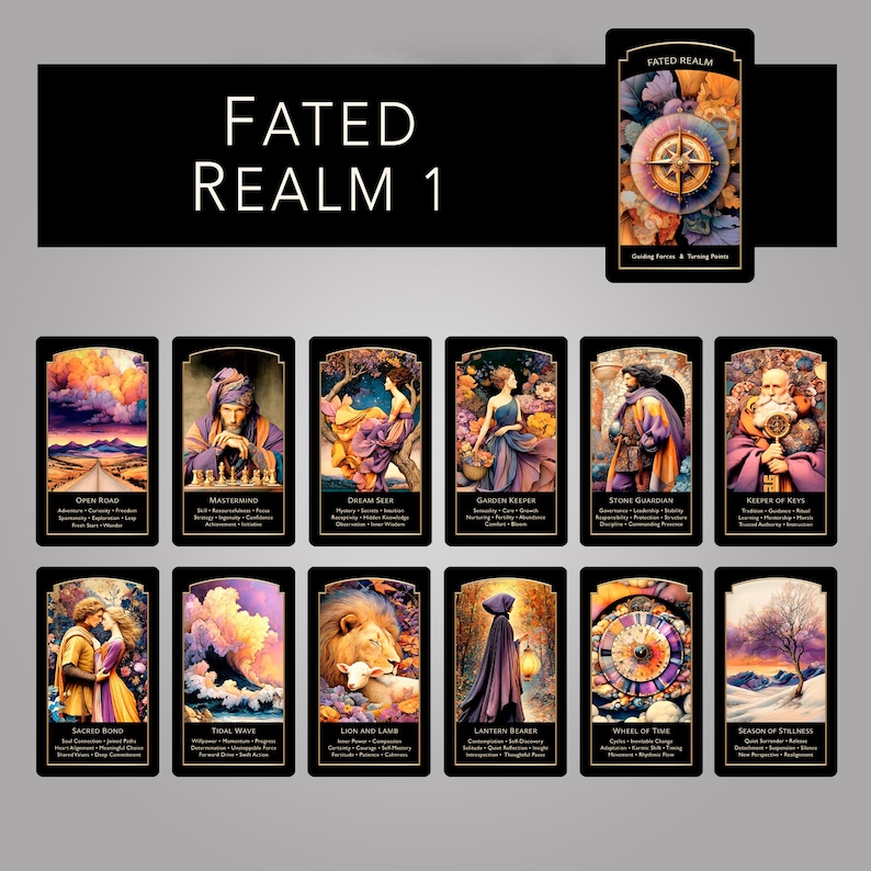 RADIANT REALMS ORACLE / A 69-card Deck for Intuitive Guidance & Self ...
