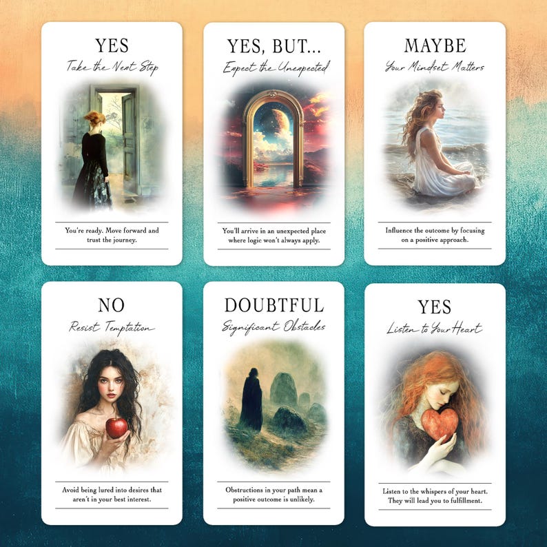 ORACLE OF ANSWERS for Any Question / 78 Cards / Yes-no Oracle Deck ...