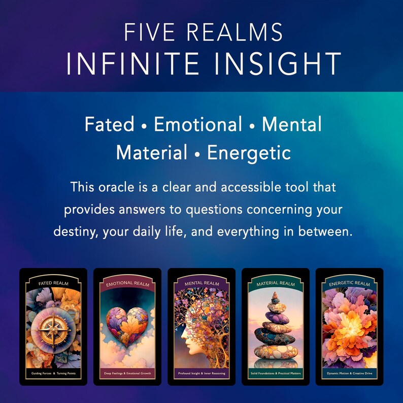RADIANT REALMS ORACLE / A 69-card Deck for Intuitive Guidance & Self ...